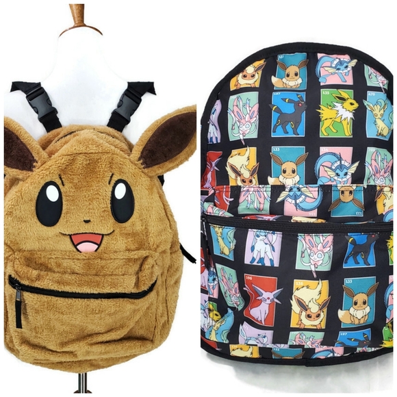 Pokemon | Accessories | Nwot Flip Pak Reversible Eevee Backpack Pokemon ...